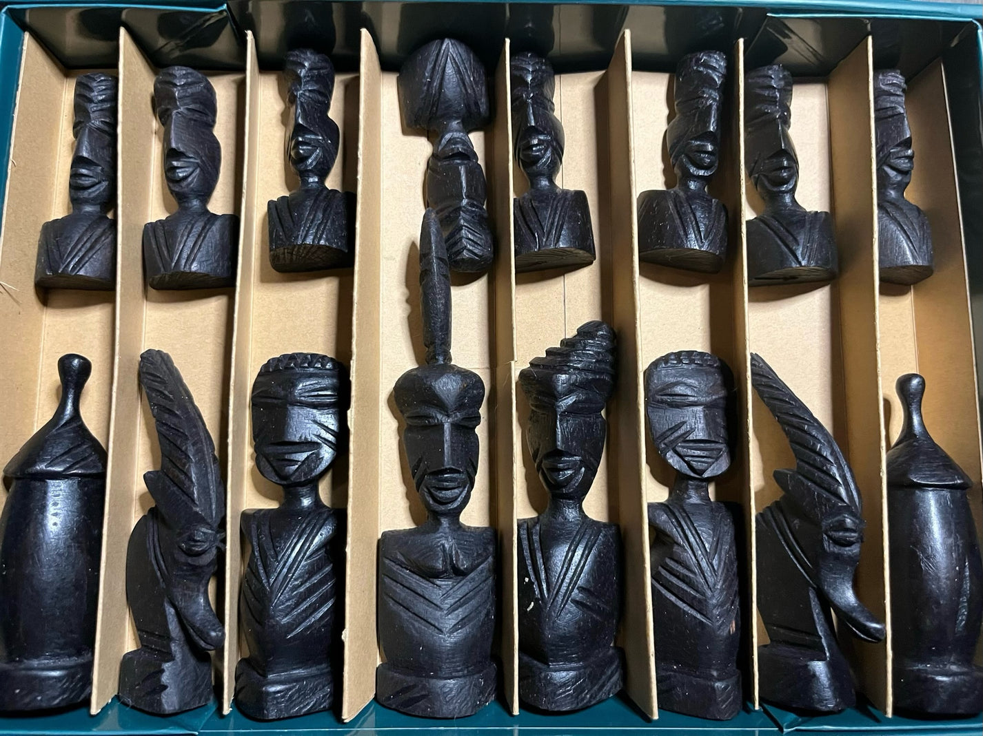 Handmade African Teak Tribal Chess Set – IDIA Home